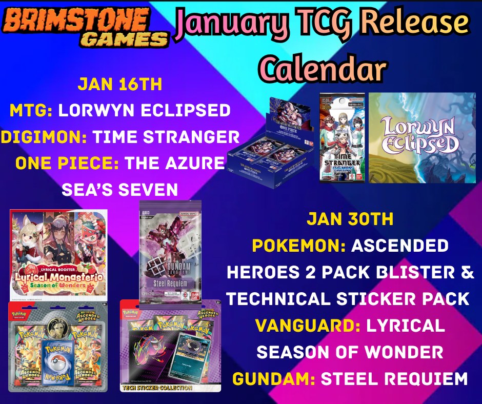 January Releases! – Brimstone Games